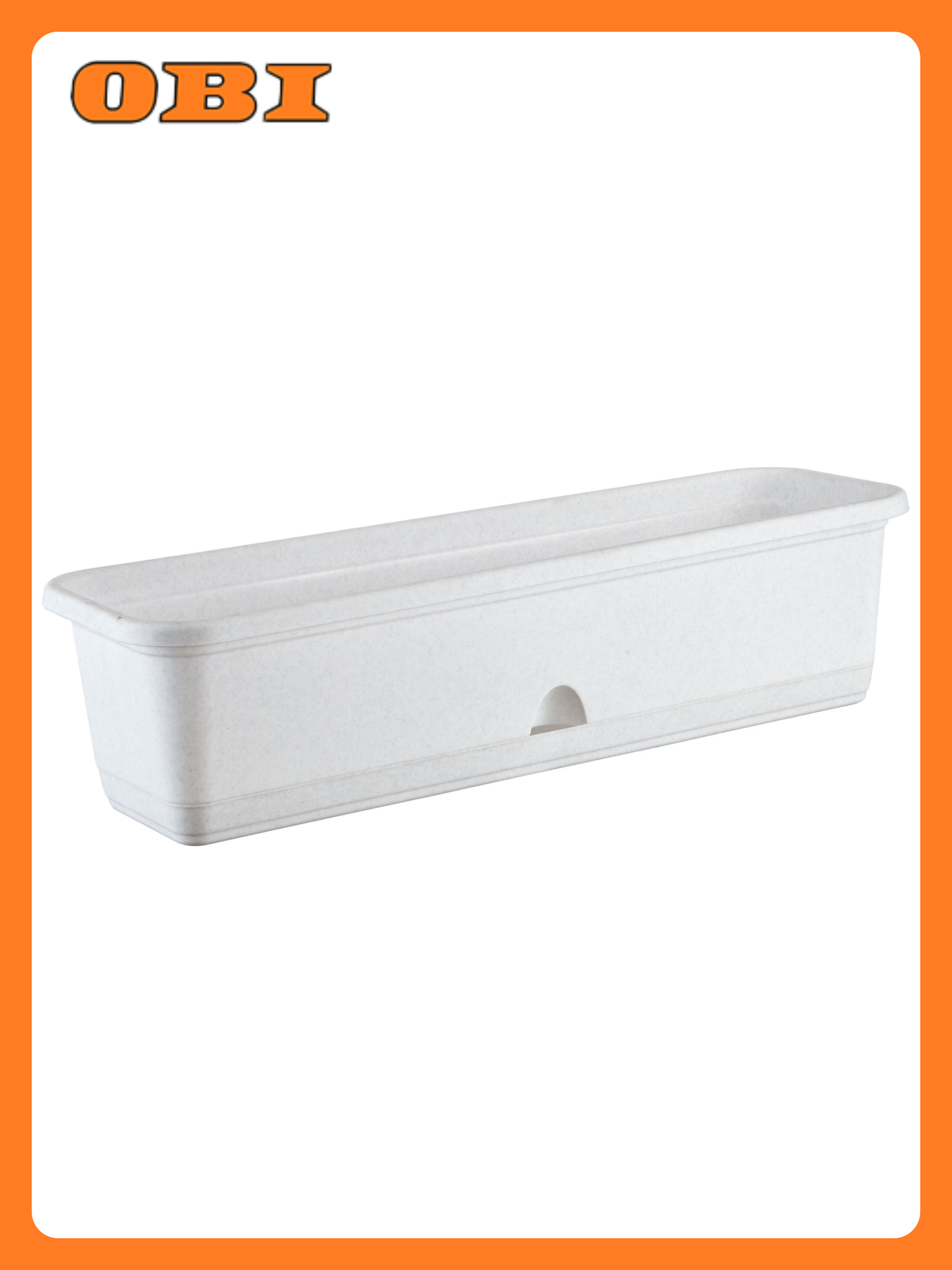 Ящик балконный IDEA, мраморный, 40см, полипропилен, для цветов, 6,4л