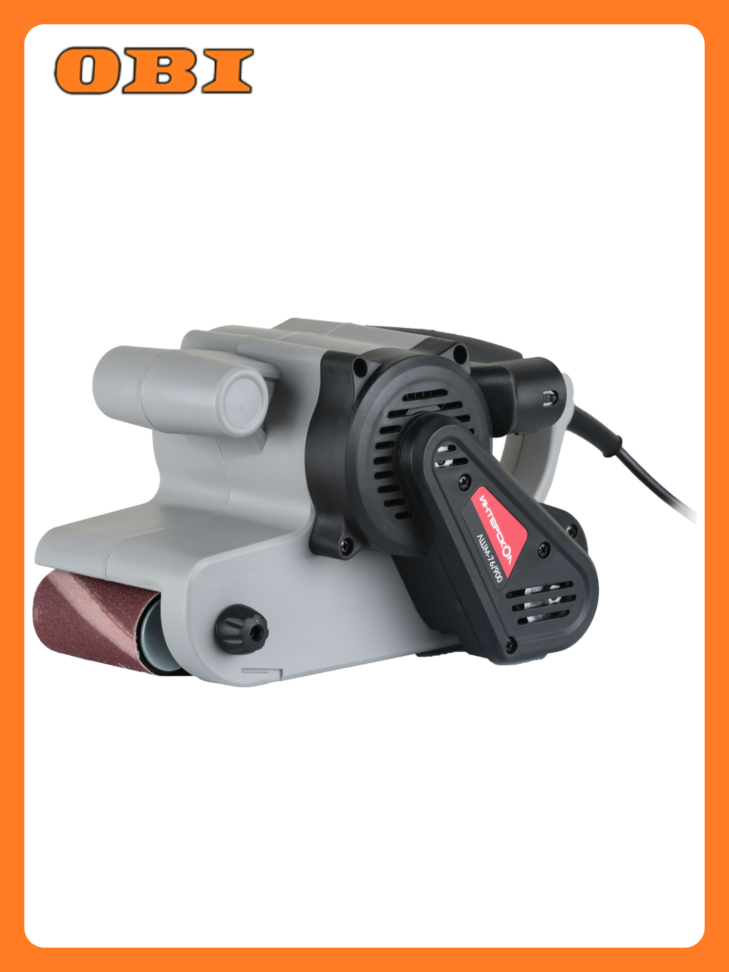 Шлифмашина ленточная ИНТЕРСКОЛ ЛШМ-76/900 (16.1.0.00) 900 Вт