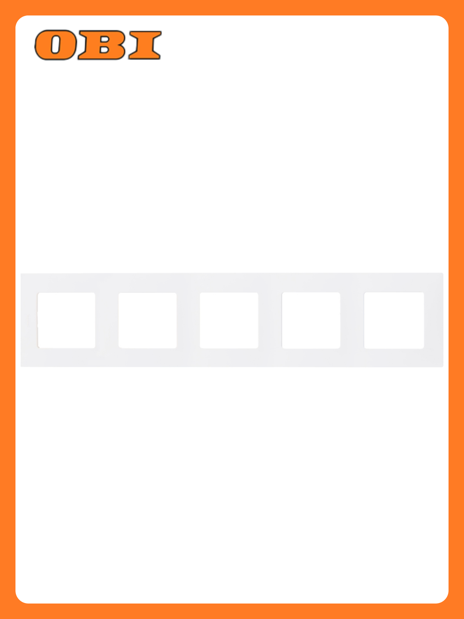 Рамка Legrand Etika 672505, IP20, белая, 5 постов, подсветка, датчик движения