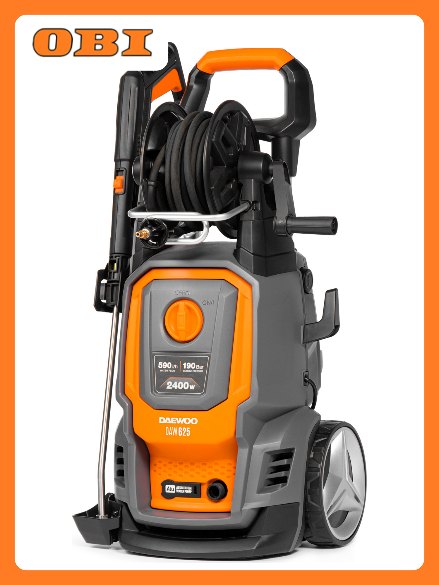 Мойка высокого давления DAEWOO DAW 625 2400 Вт алюминий серая