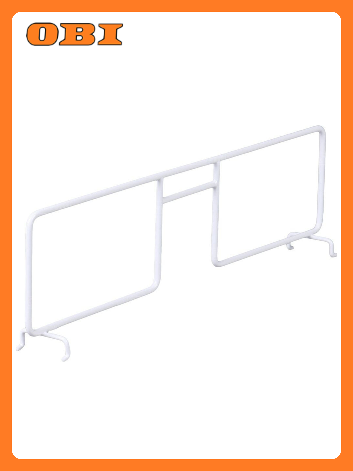 Разделитель для ящиков Larvij L9713-400WH, сталь, белый, 431х24х123.5 см