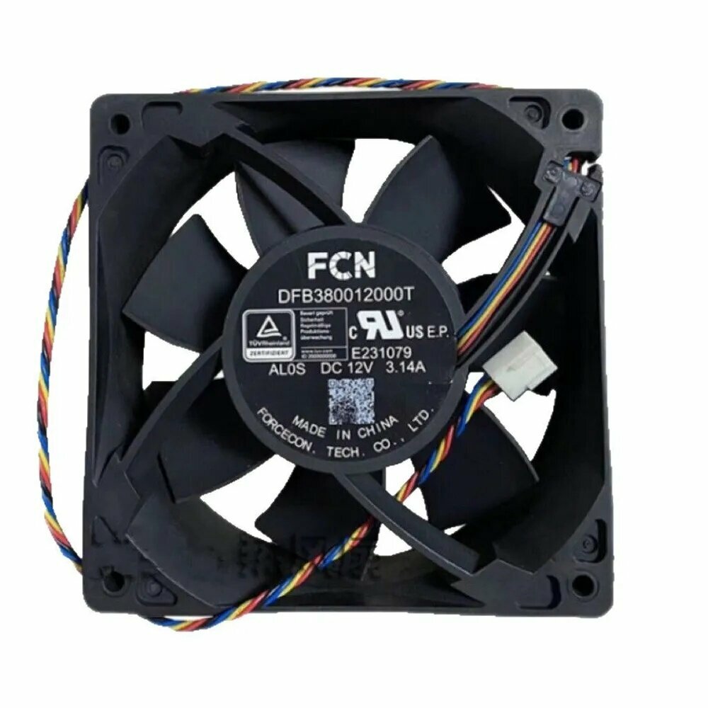 Новый FCN 12CM DFB380012000T 12V 3.14A Сильный большой объем воздуха DC вентиляторы