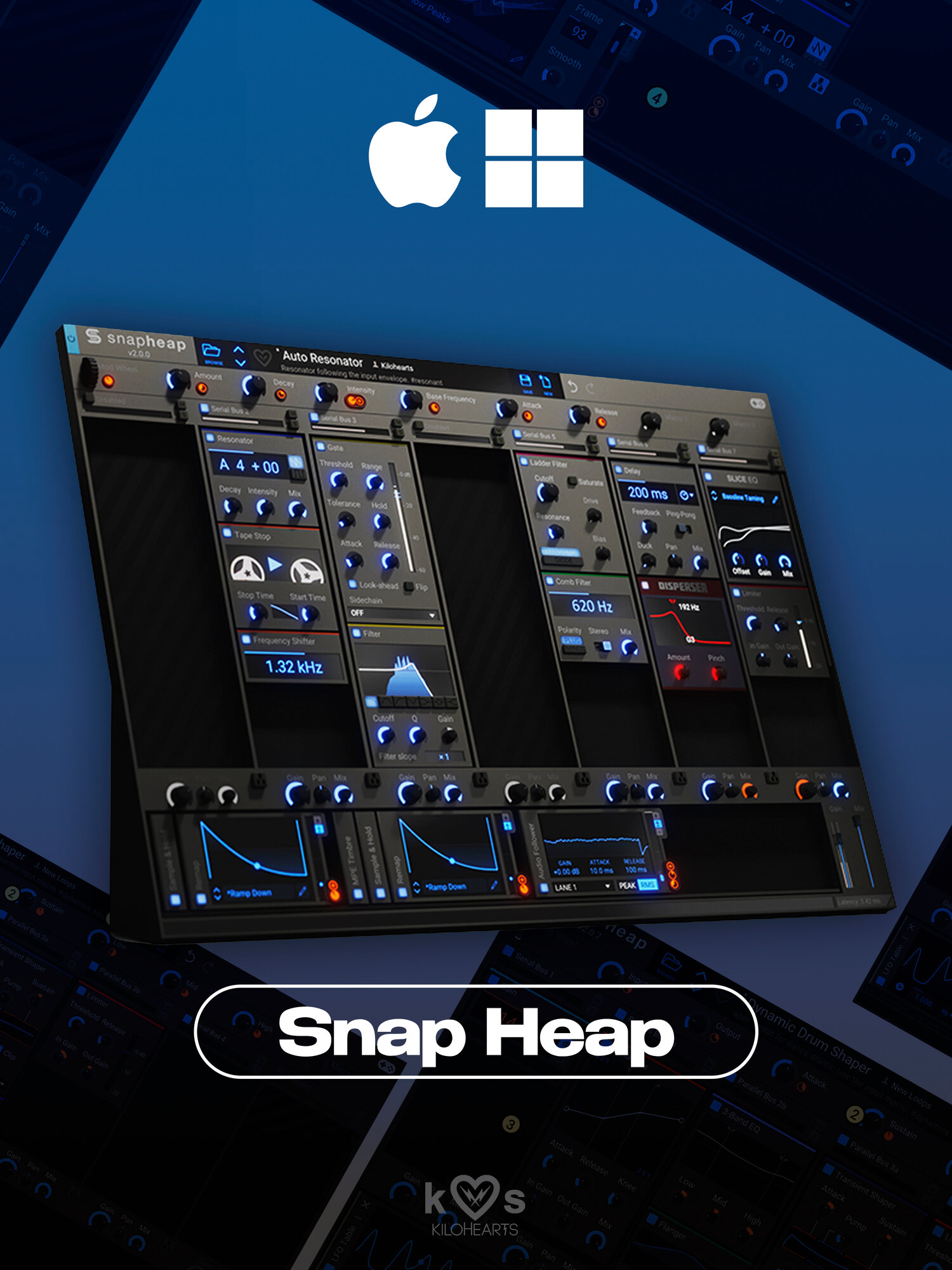 Kilohearts Snap Heap (лицензионная активация) для macOS & Windows