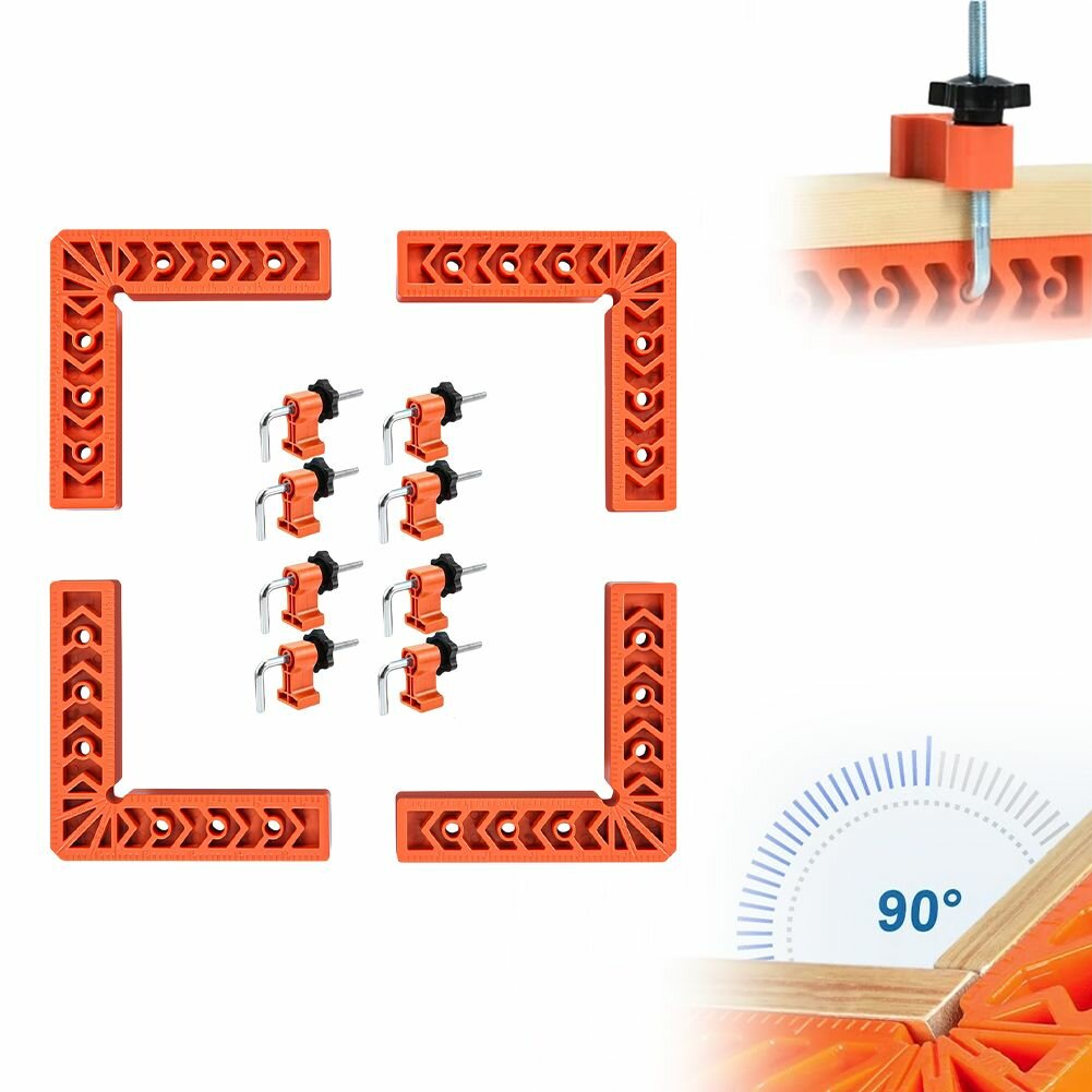 Фиксатор угловой 90 200x200 мм металлический для рам