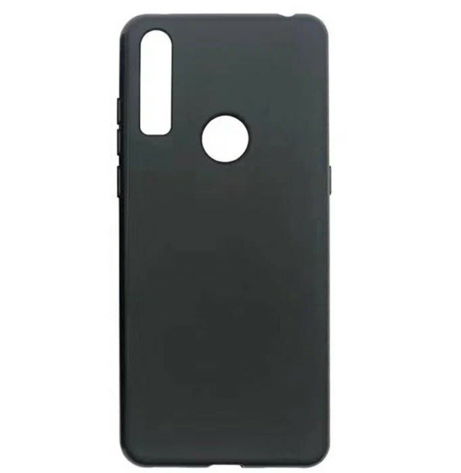 Чехол панель-накладка MyPads для Alcatel 1S (2020) 5028Y полимерная из мягкого качественного силикона черная