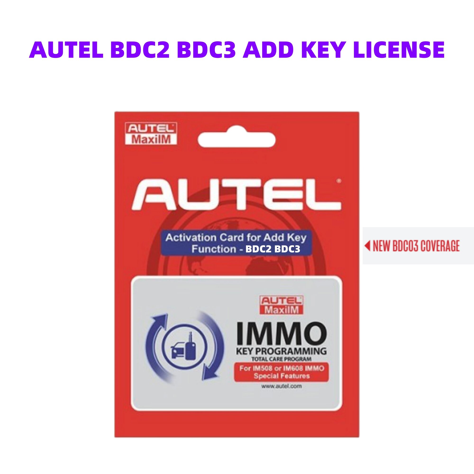 AUTEL BDC2 BDC3 Add Key License