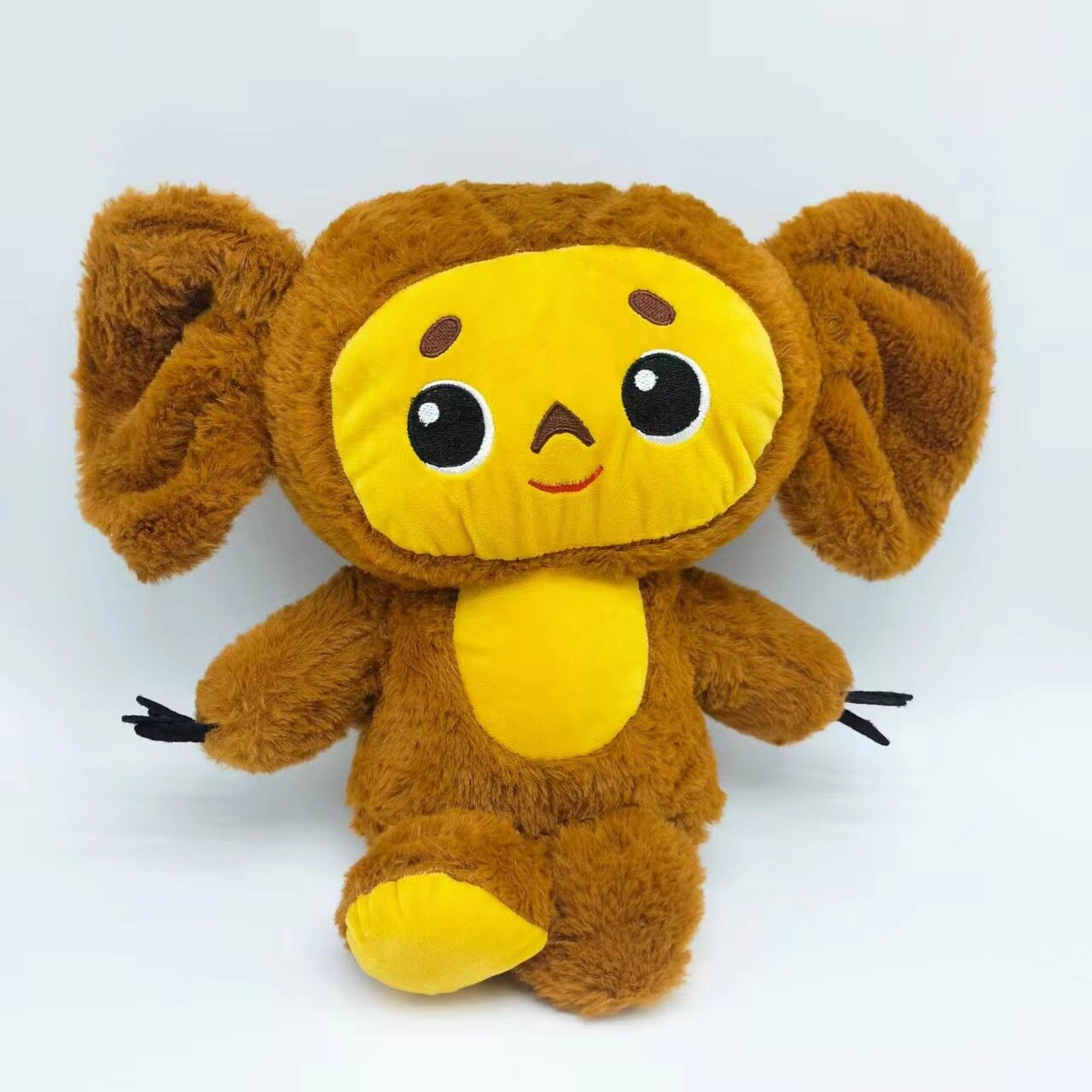 Русская оригинальная кукла Чебурашка Чебурашка с большими ушами, детская плюшевая комфортная игрушка 40CM_Коричневый