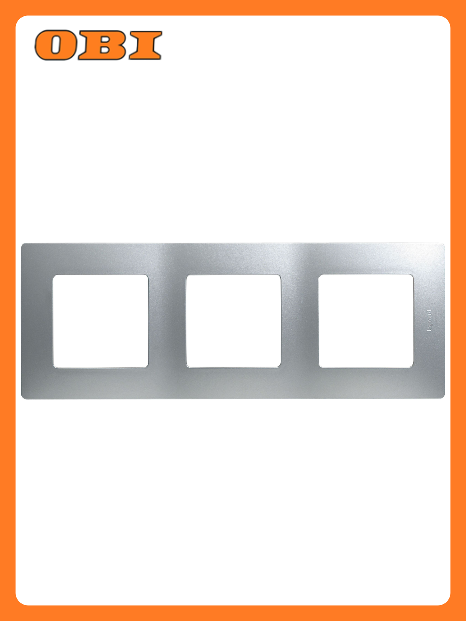 Рамка Legrand Etika 672553, ABS пластик, серебристая, 3 поста