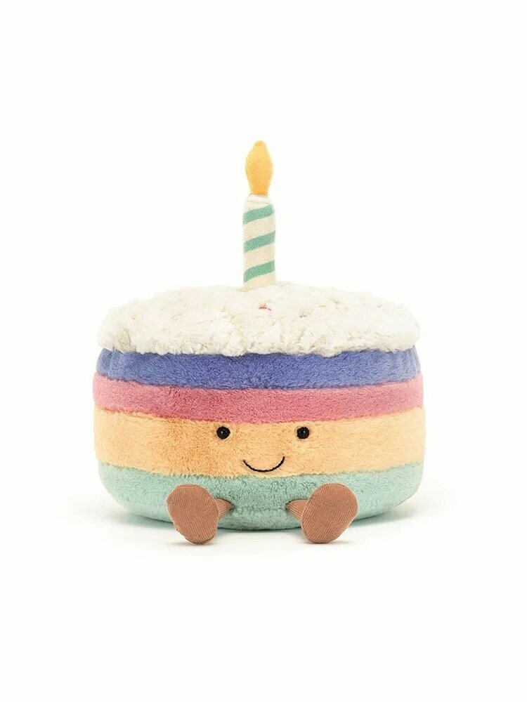 Мягкая игрушка JELLYCAT, Amuseables Rainbow Birthday Cake 26cm