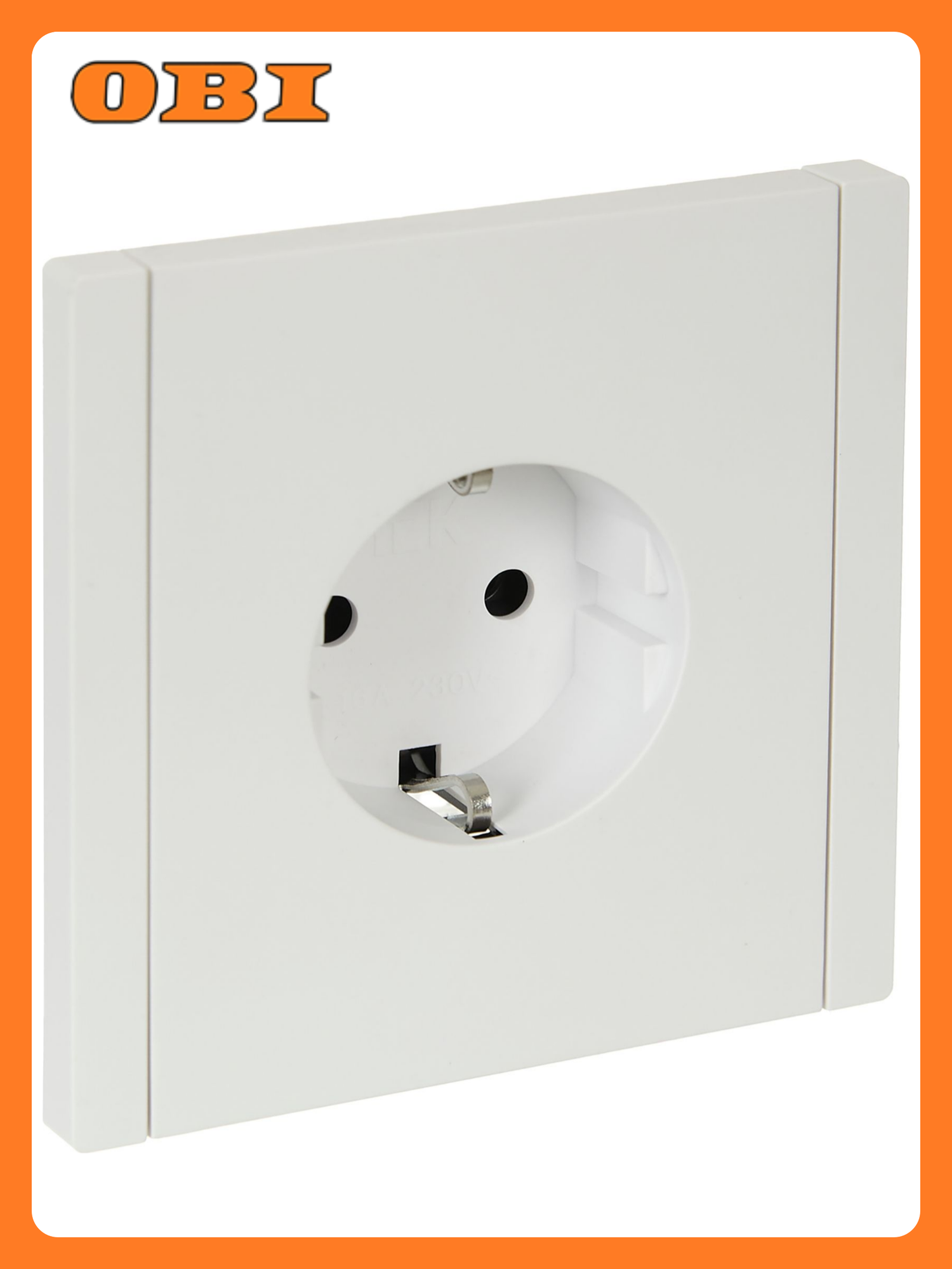 FORTE&PIANO Розетка 1-местная с заземлением без защитных шторок 16А FP216 белый IEK