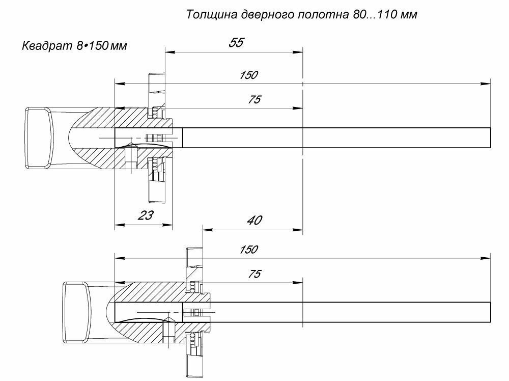 Квадрат 8х150 мм — фото 1