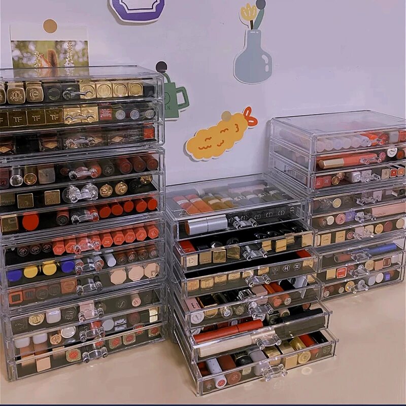 Miaoyu коробка для хранения помады, прозрачная популярная милая пылезащитная шухляда, сумка для глазури для губ,