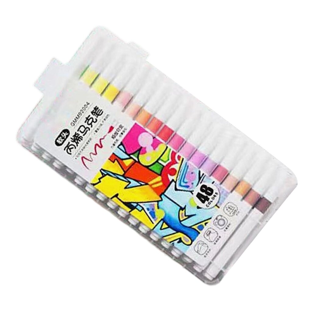 12/48/60 Цветная акриловая краска, ручка, кончик кисти, маркер для ведения журнала, цветовое кодирование