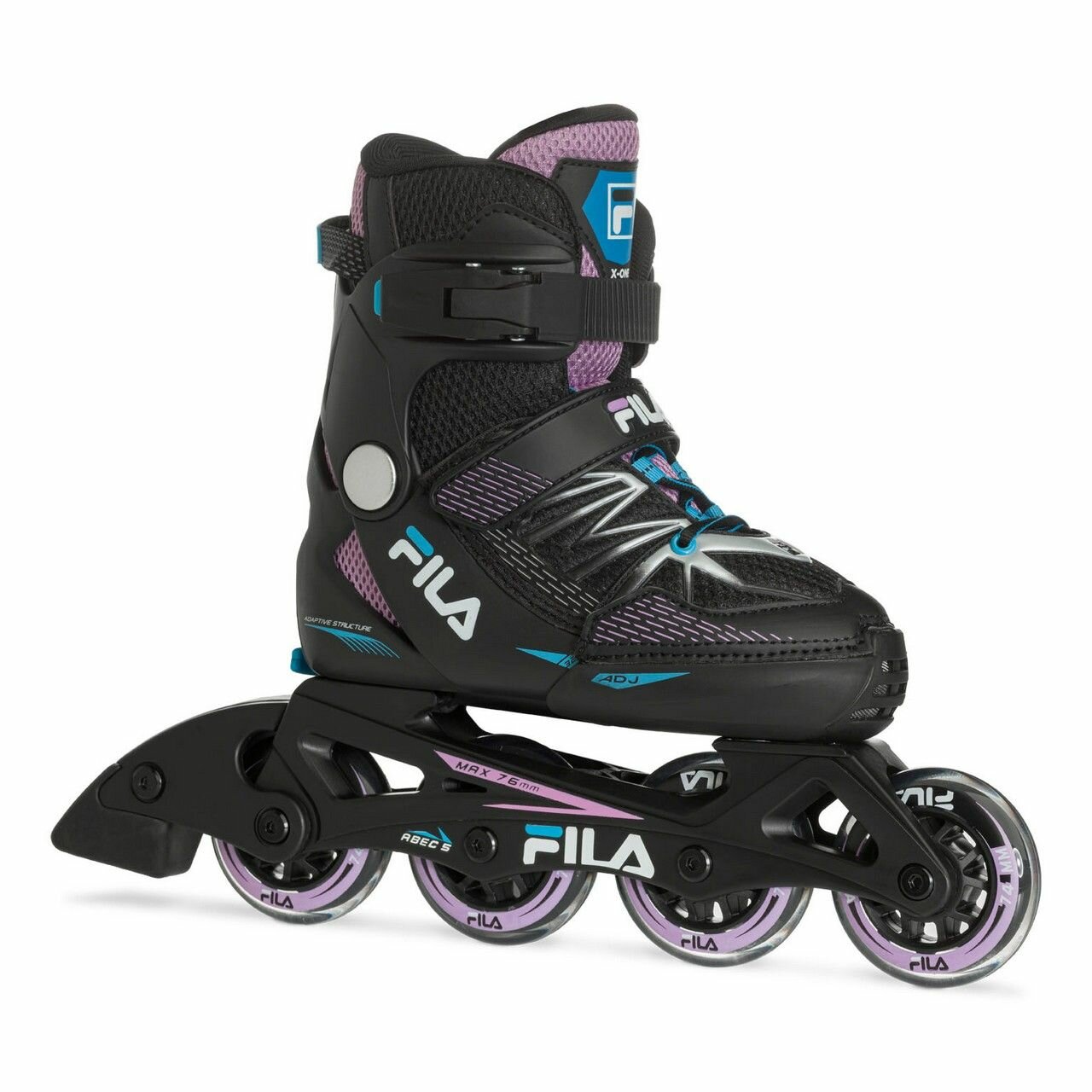 Раздвижные ролики Fila X-One Girl - 2023 Black/Pink/LightBlue р. 32-35
