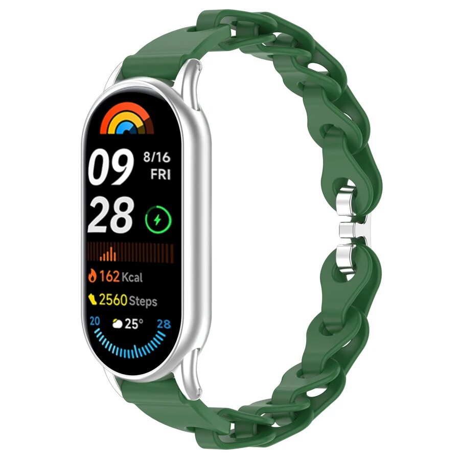 Ремешок ATOPKEY для Mi Band 8 9 10, Dark Green