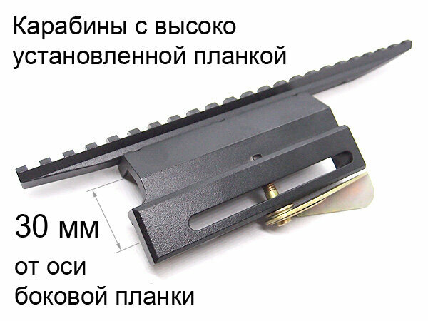 Сверхнизкопрофильный кронштейн Ленинград 30, черный, фрезерованный дюралюминий