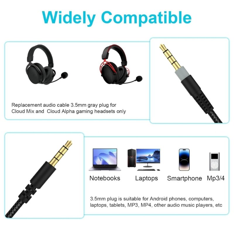 Подходит для кабеля HyperX Cloud Alpha — фото 1