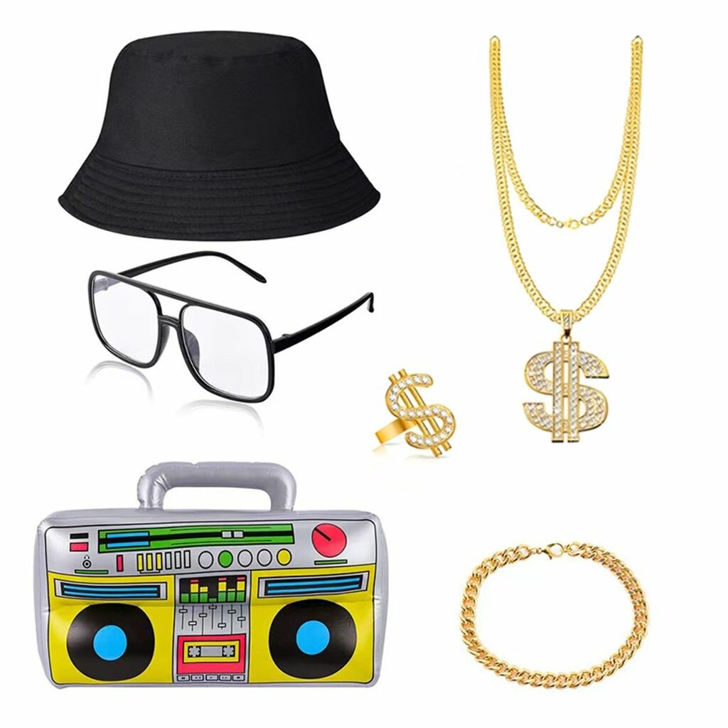 Костюмные аксессуары для хип-хопа 80-90-х
