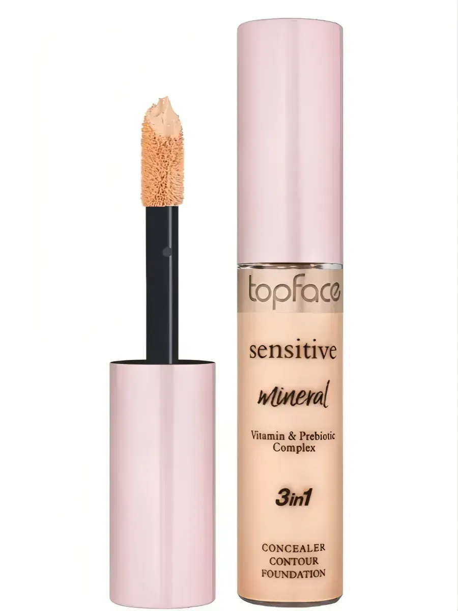 Консилер Topface Sensitive Mineral 3in1 Concealer, Минеральный консилер 3в1, 003