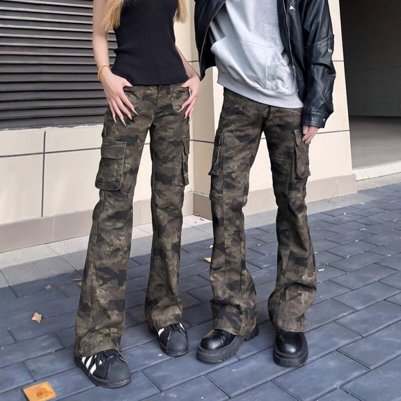 MON Мужские Джинсы Американские Крест Расширенные Высокий Улица Слим Деним, Размер_M