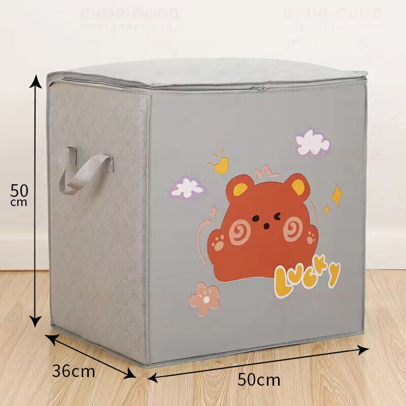 Новая сумка для хранения из нетканого материала 2026 года для организации одежды, постельного белья, перевозки багажа, влагозащитная сумка для хранения и организации вещей.