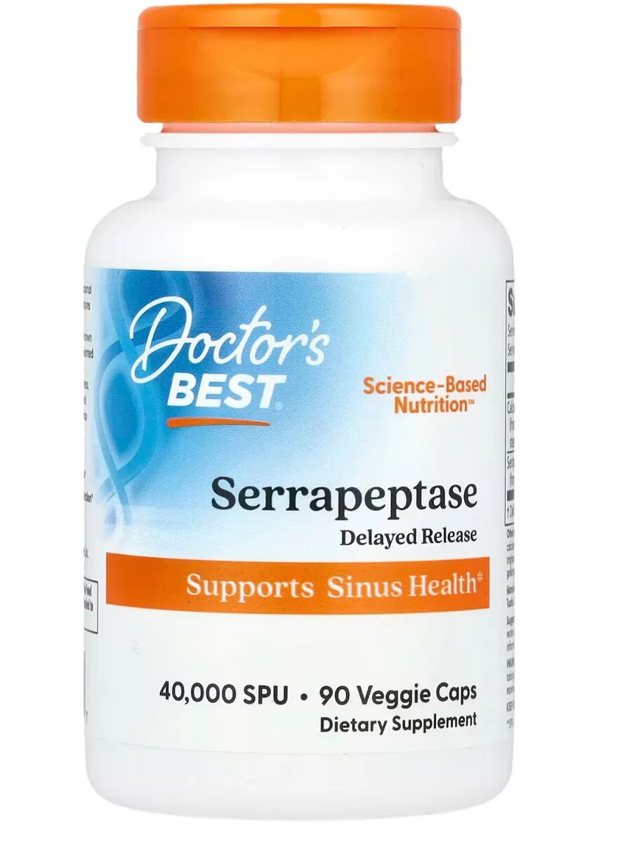 Doctors BEST Serrapeptase, 40 000 SPU