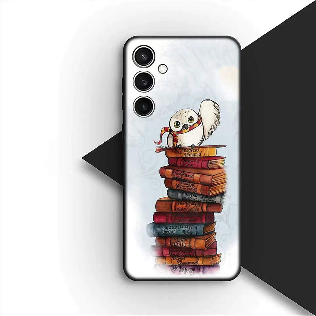 Чехол для телефона Samsung Galaxy S25 S24 S23 FE Ultra Plus S7 Edge S25+ S23+ A56 5G, чехол-плакат Harries Wand Owl Potters