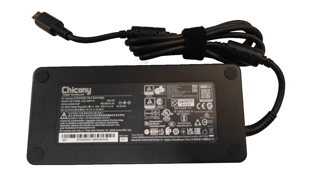 Блок питания Chicony Flat (прямоугольный), 330W (19.5V, 16.92A) ORG