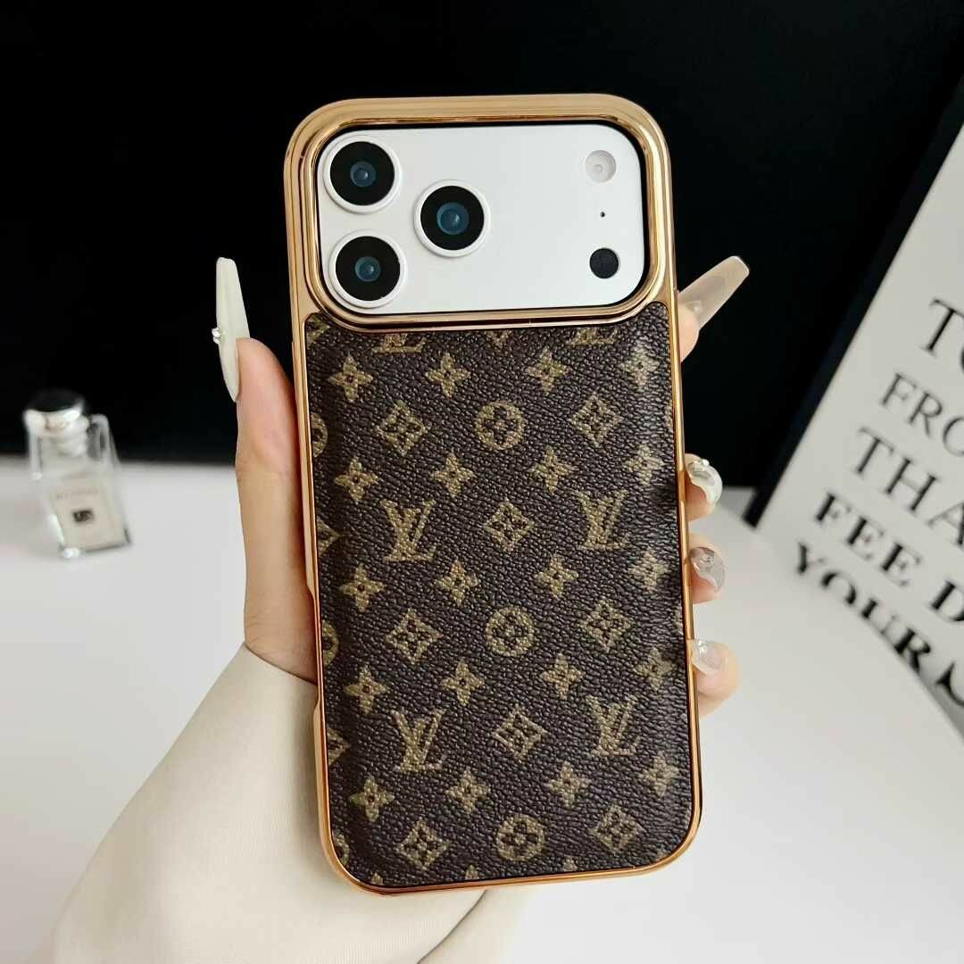 Кожаный чехол для iPhone 17 Pro Max Модный бренд + С упаковкой Идеальный подарок