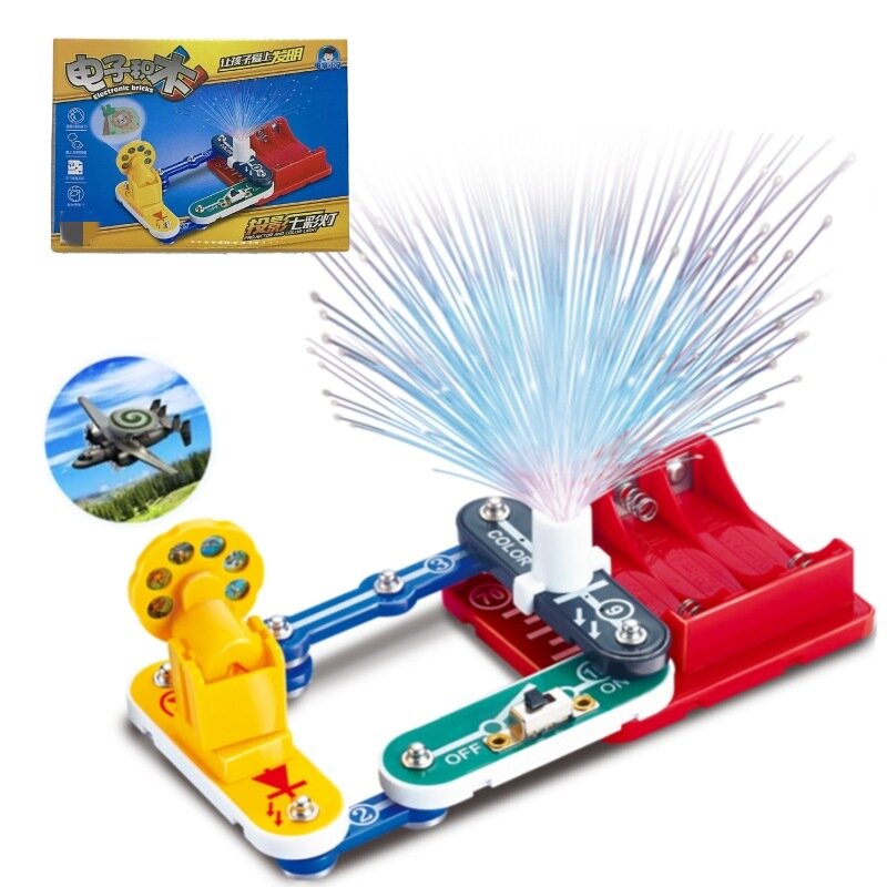 2026 Новейший электрический набор для мальчиков, образовательные сборки, электронные строительные блоки, для учеников начальной школы, эксперименты по физике и электронике, набор игрушек для детей