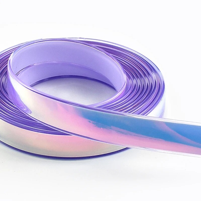 Meetee Плоские кожаные ленты 12 мм Сиреневый, Purple, 12mm-20Meters