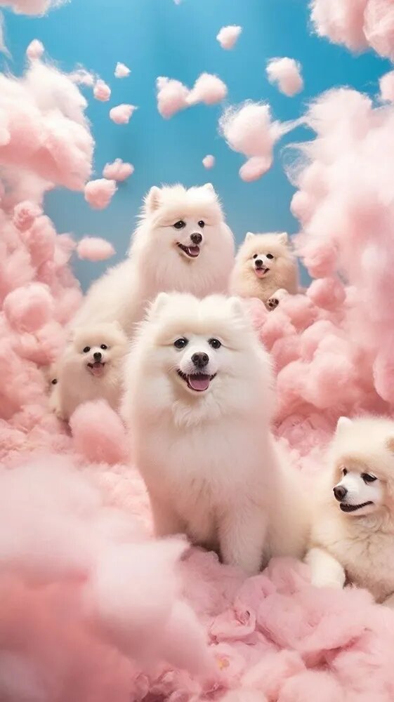 Алмазная Мозаика "Померанский Шпиц" 40x50 См Алмазная Вышивка / Картина Стразами Подарков / Украшения