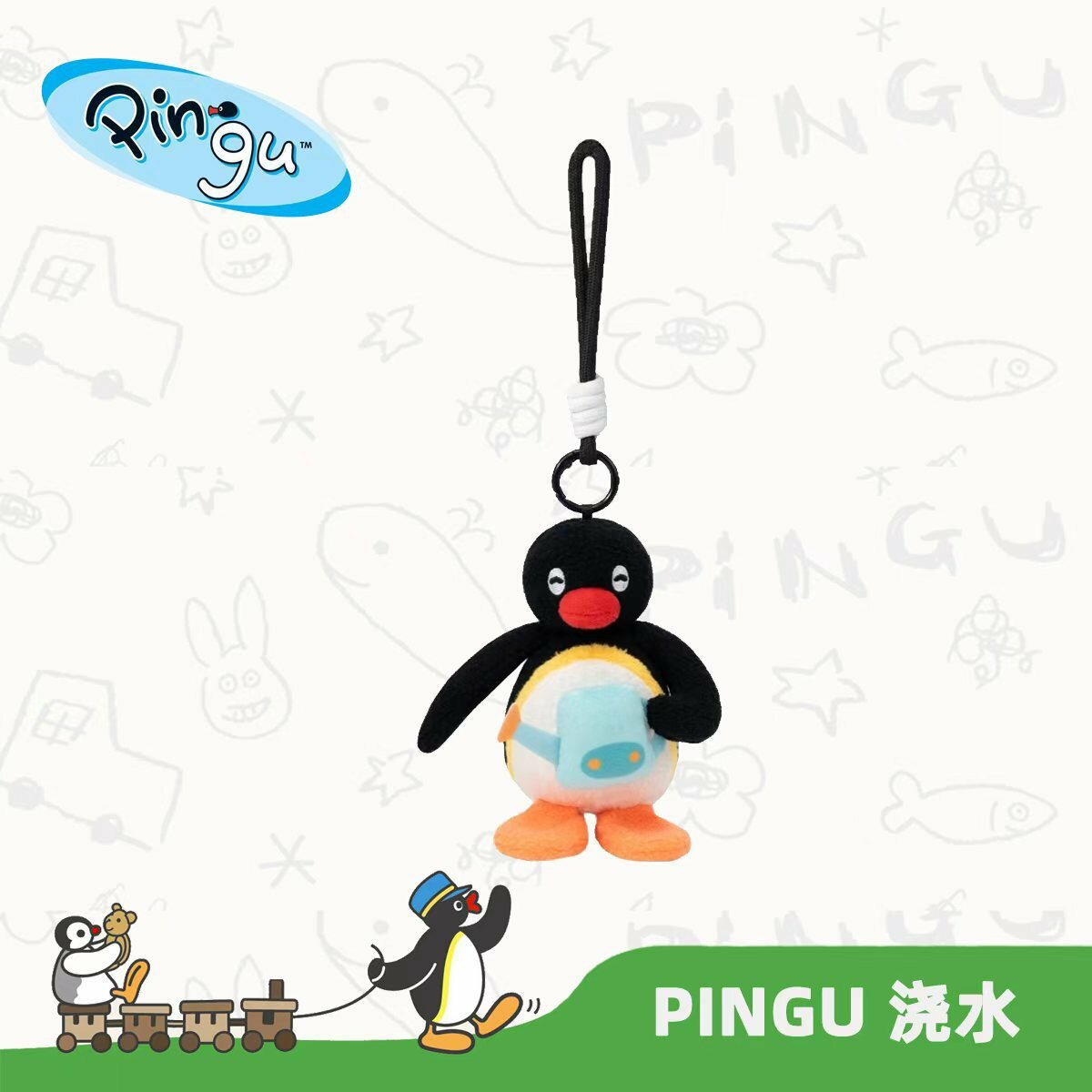 Плюшевая игрушка Umai Genuine Penguin Pingu сидящая серия, фигурка Pingu, игрушка для машины с когтями
