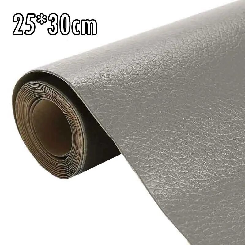 Mебельная ткань из ПВХ, Экокожа , Искусственная кожа для обивки мебели, Серый 0.3м (ширина 0.25м) кожзам