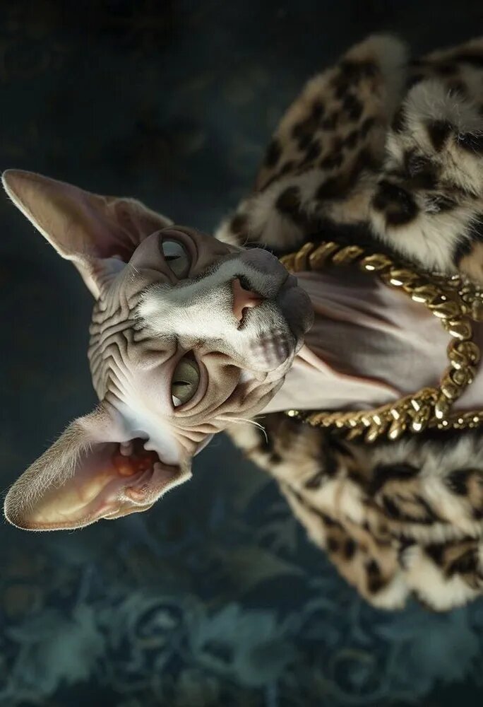 Алмазная Мозаика "сфинкс, Кот" 40x50 См Алмазная Вышивка / Картина Стразами Подарков / Украшения