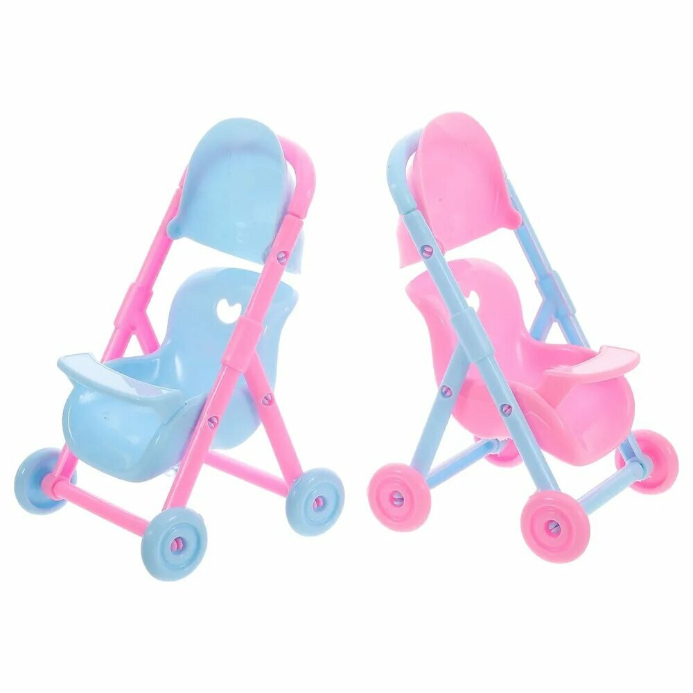 Коляска Для Куклы, Из Пластика, Для Игры На Свежем Воздухе 2 Штуки
