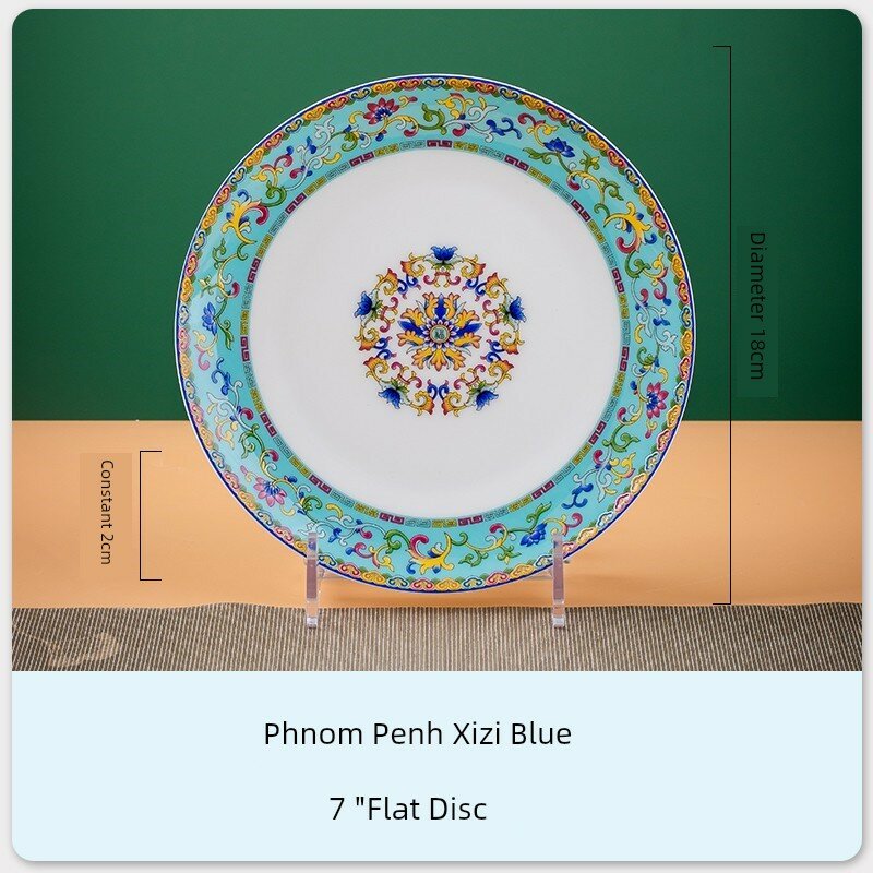 Тарелки и миски в китайском стиле, керамическая посуда для дома, столовая посуда из костяного фарфора, глубокие