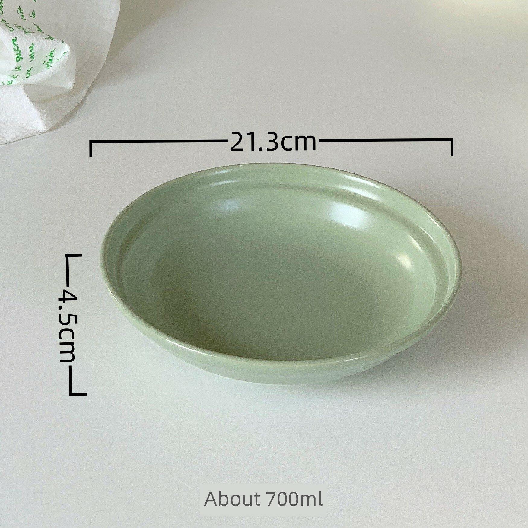 Корейская посуда в стиле INS, креативная овальная тарелка, высококачественная тарелка для салата, тарелка для завтрака,