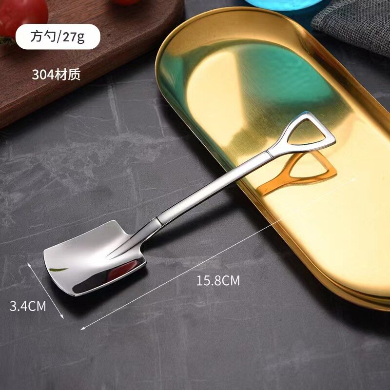 304 нержавеющая сталь лопата ложка Лопата отечественная творческая ложка для арбуза десертная ложка для мороженого