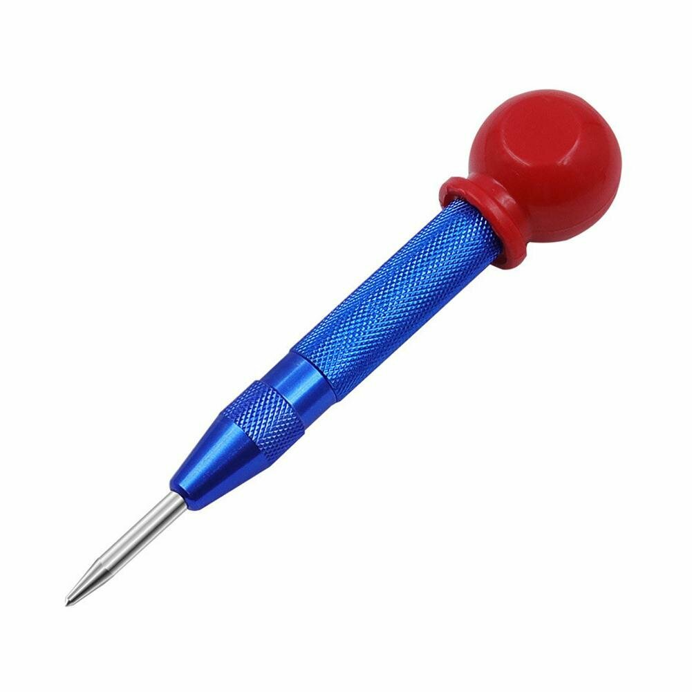 Центроискатель автоматический пружинный, кернер для стекла и металла, инструмент для разбивания стекла, пробойник для точного сверления