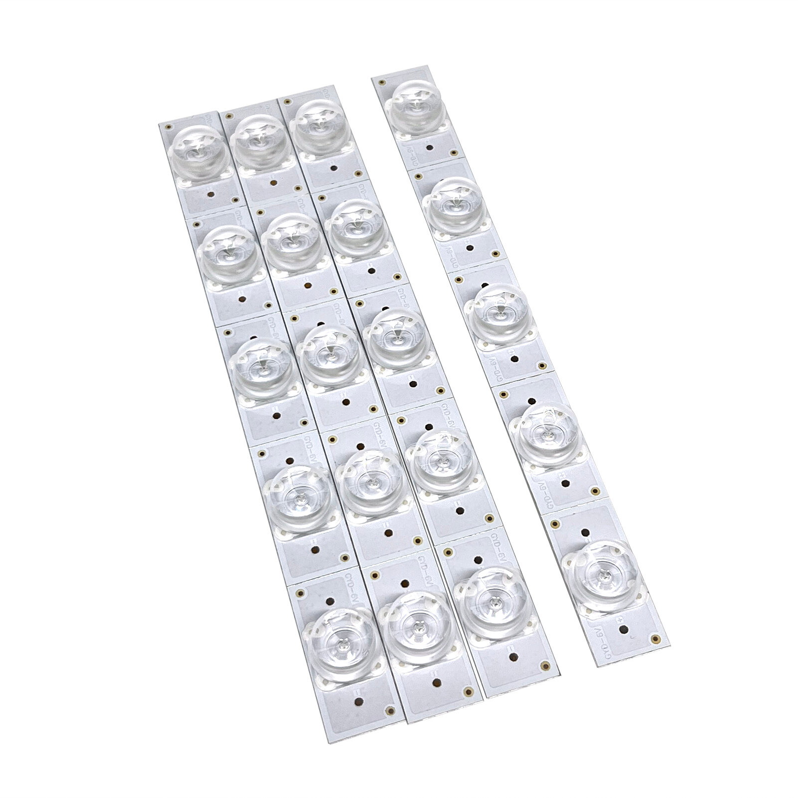 20 ПКС СMD Ламповые Зародыши 6V с Оптической Линзой Фильтр Вогнутая Линза Фильтр Стрипы для Ремонта LED ТВ 32-65 Дюймов Детали Аксессуары Ленты Светодиодов Белый FR4 3V