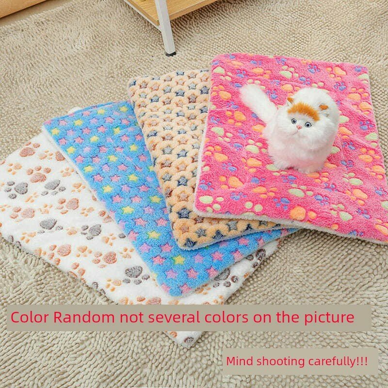 Лежанка-матрас для собак на зиму, лежанка-матрас для кошек, утолщенный матрас для домашних животных, одеяло, подходит