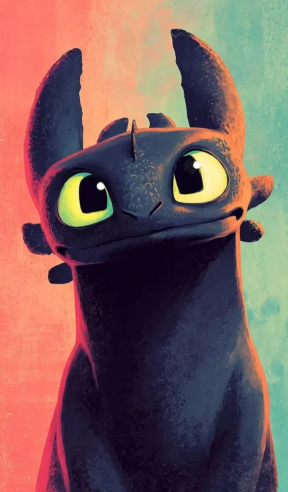 Алмазная Мозаика "как Приручить Своего Дракона" 40X50м Алмазная Вышивка / Картина Стразами Подарков / Украшения