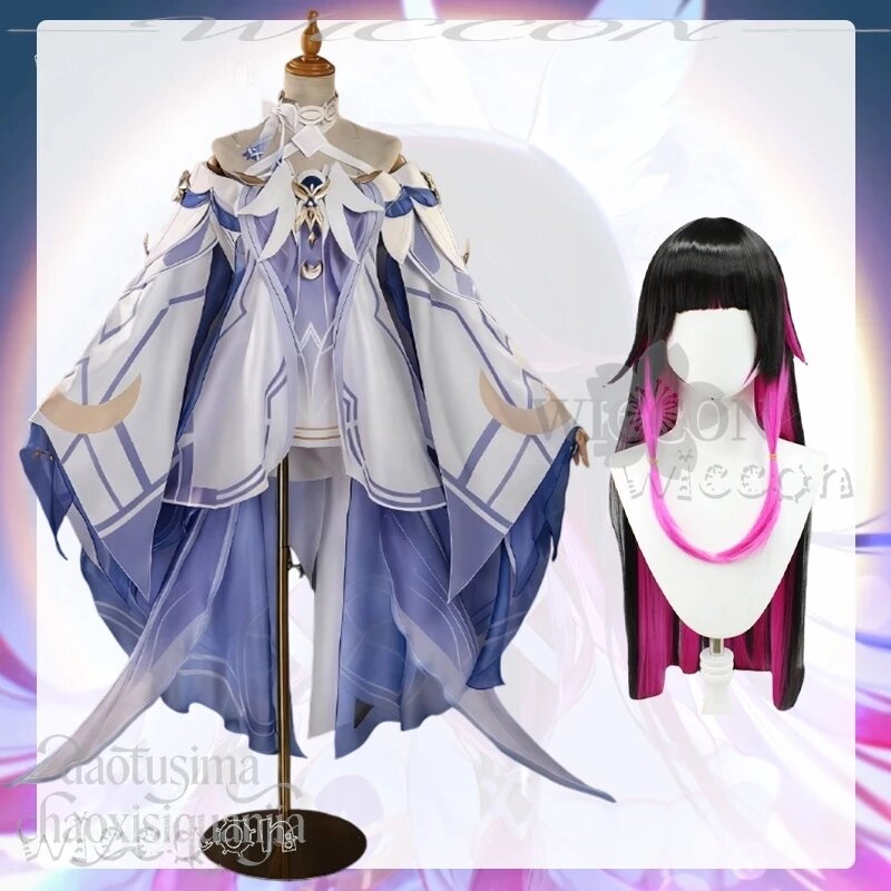 Косплей костюм Луна Богиня Genshin Impact S, suitwig