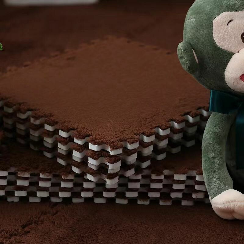 Легкий роскошный простой коврик с пэчворком для гостиной и спальни, нескользящий, легкий в уходе коврик для ног, домашний коврик для раннего развития ребенка, противоскользящий коврик для ползания