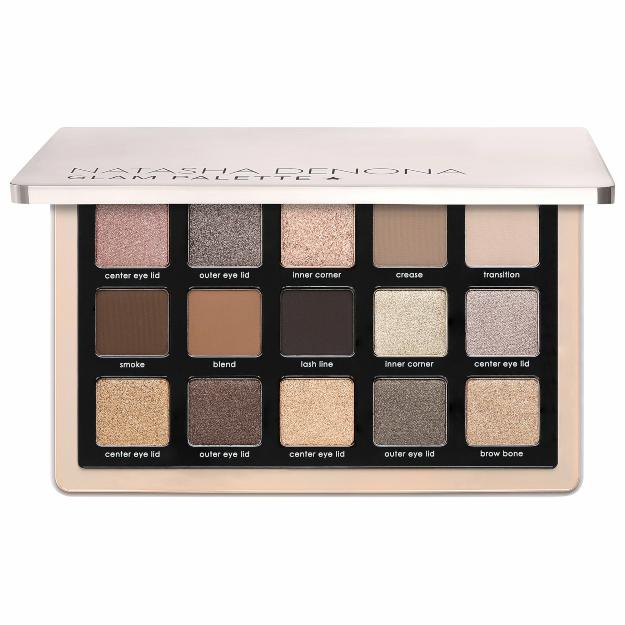 Палитра теней Natasha Denona Glam Eyeshadow Palette 15 цветов