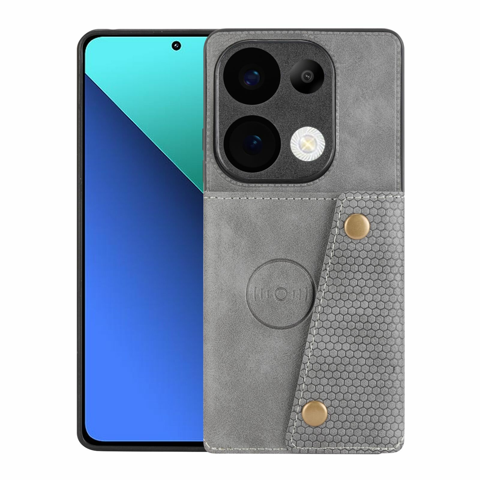 Чехол для телефона Xiaomi Redmi 15C 4G / POCO C85 4G с карманом для карт и магнитный кронштейн