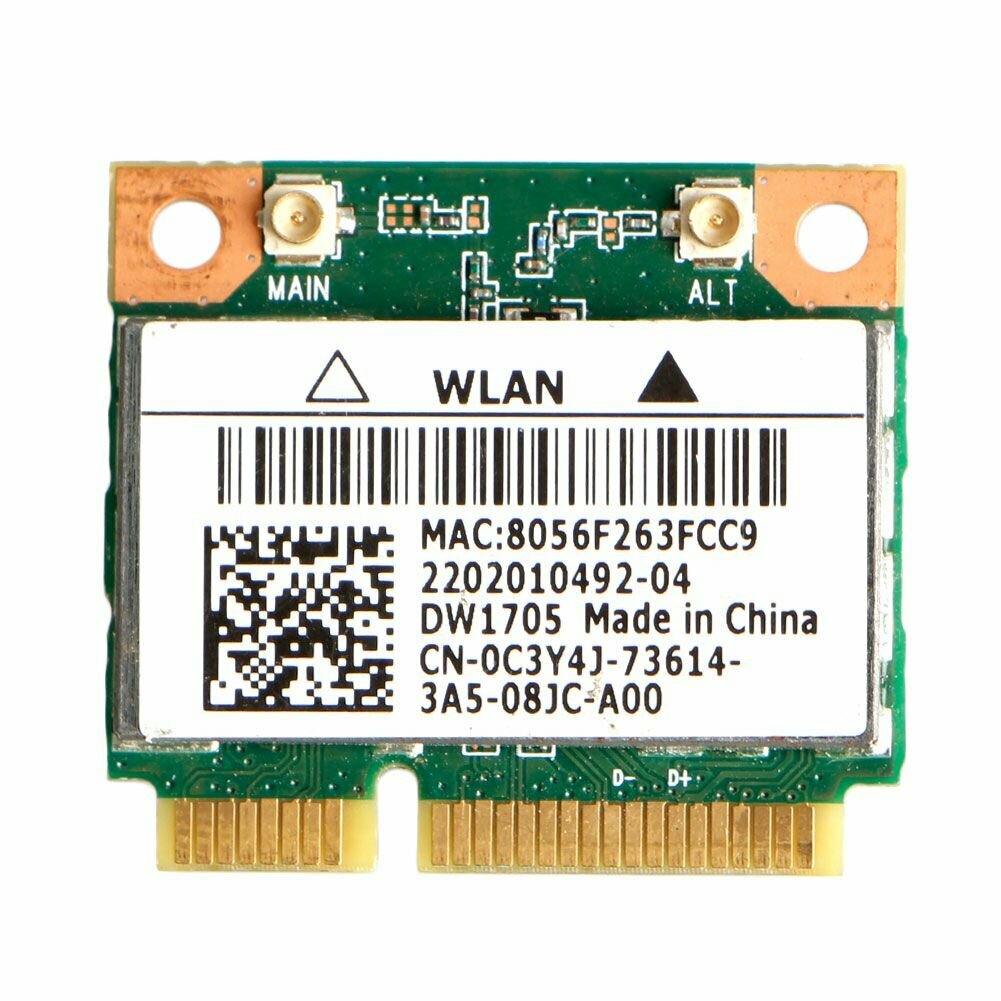 Беспроводной модем, Беспроводная сетевая карта DELL QCWB335 DW1705 CN-0C3Y4J