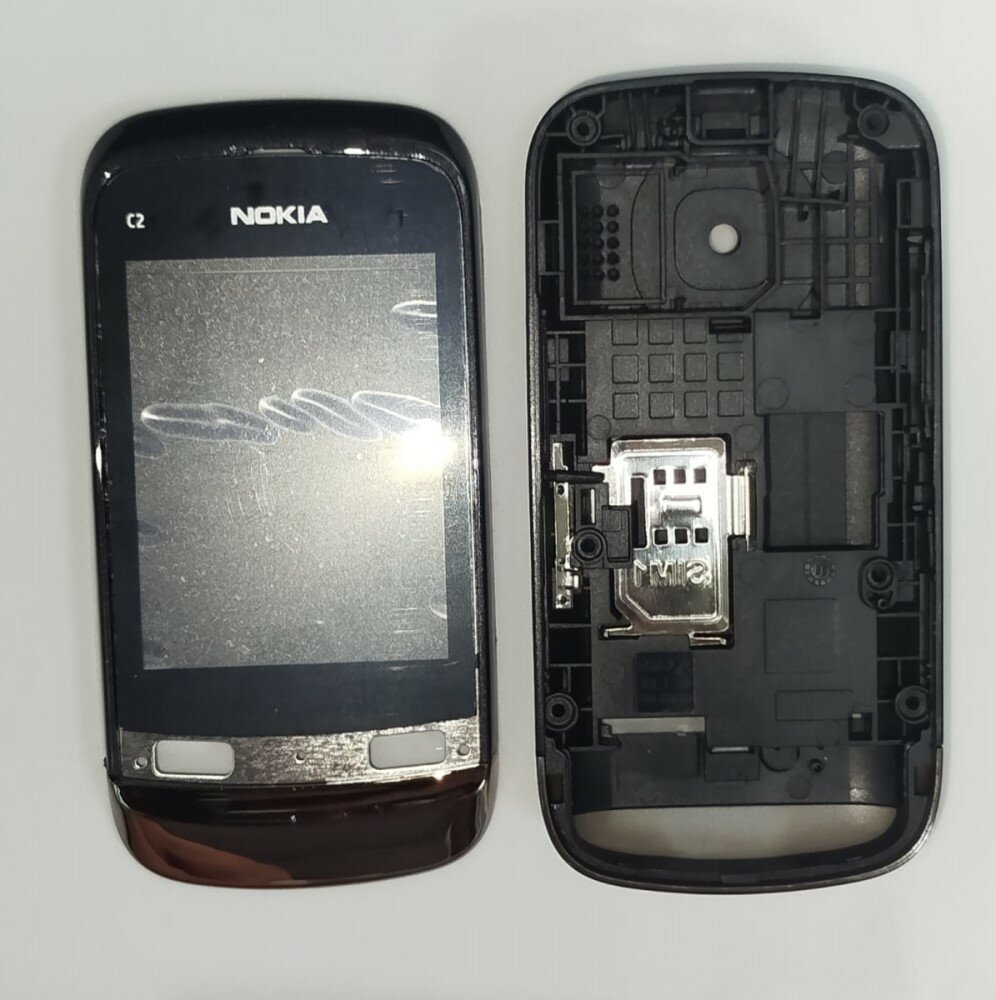 Корпус для Nokia C2-06 (серебро)