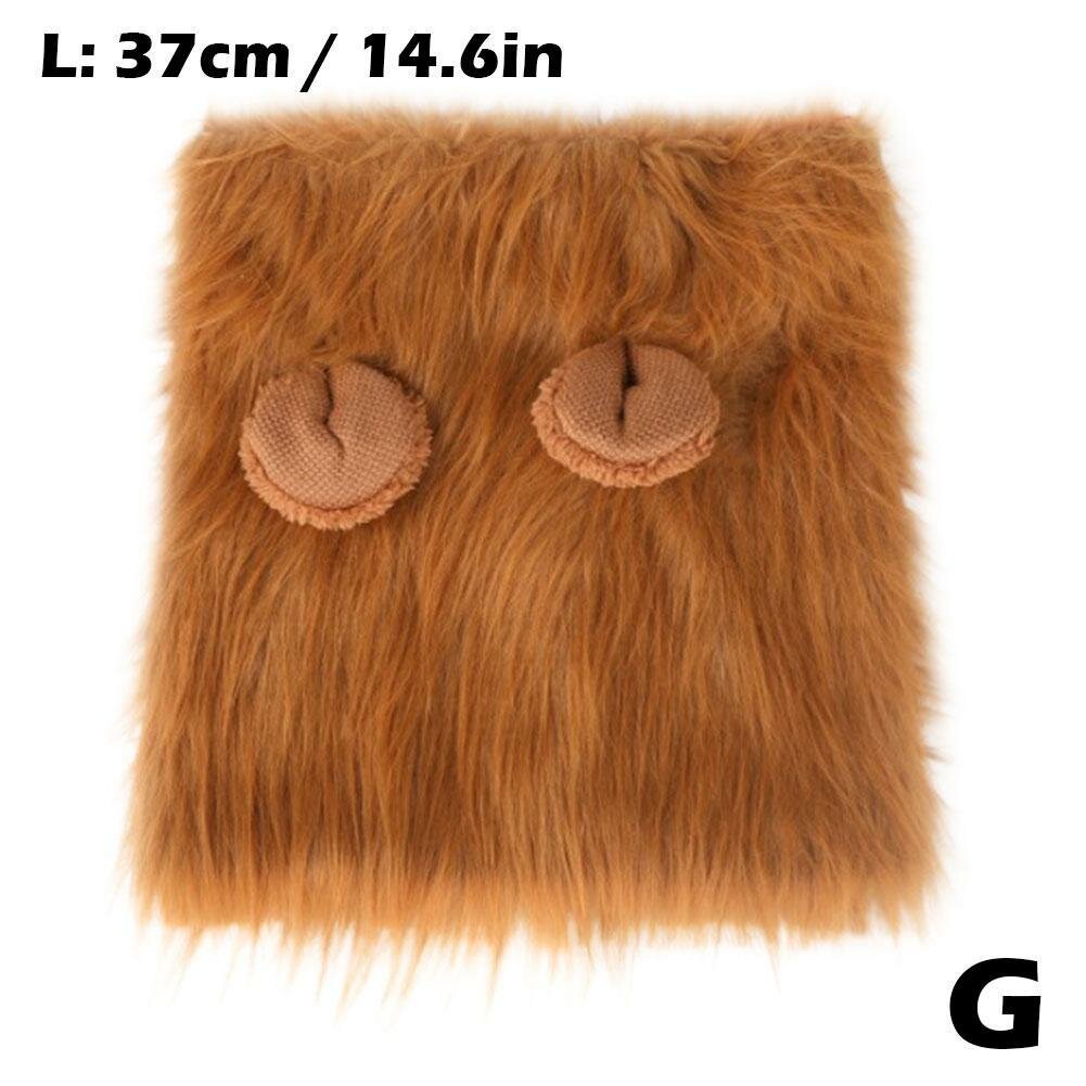 Забавный парик с головой льва для собаки, костюм льва
